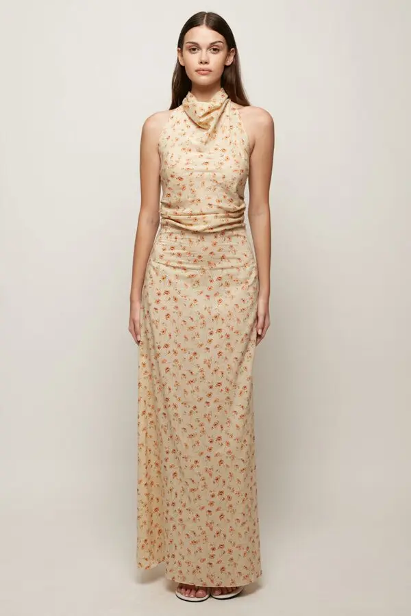 SWF High Neck Halter Maxi - Dry Press