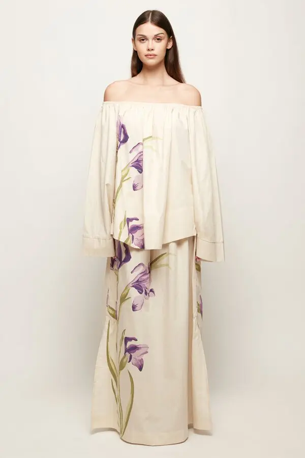 SWF Relaxed Split Maxi Skirt - Violet Muse