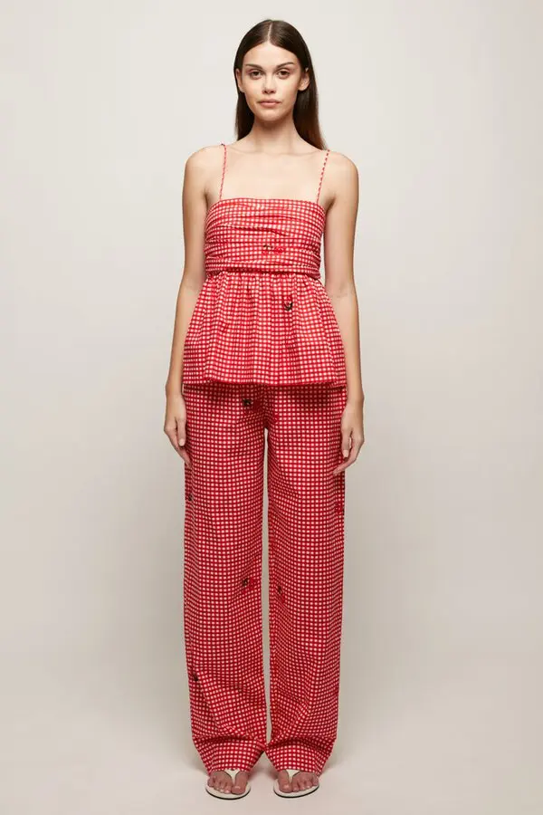 SWF Peplum Cami - Petal Check