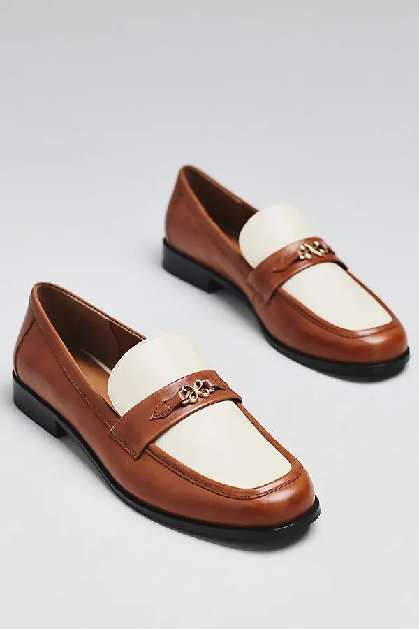 Maeve Colorblock Leather Loafers