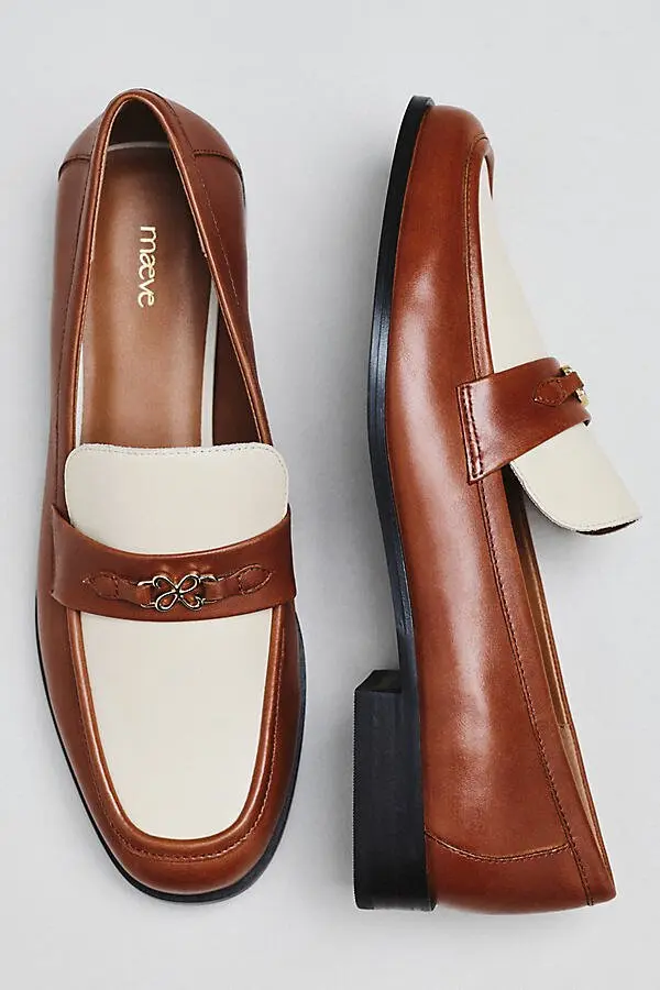Maeve Colorblock Leather Loafers