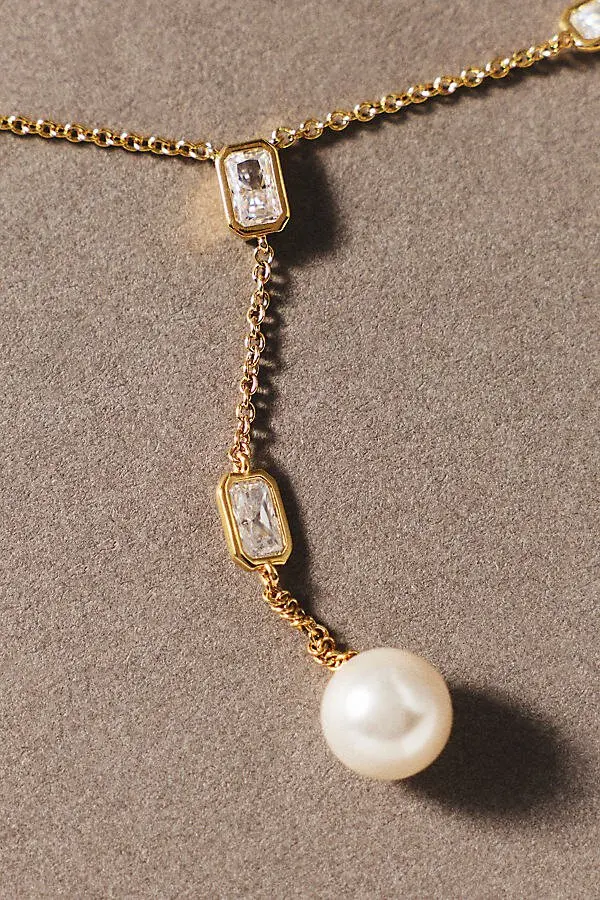 Nadri Bianca Lariat Necklace