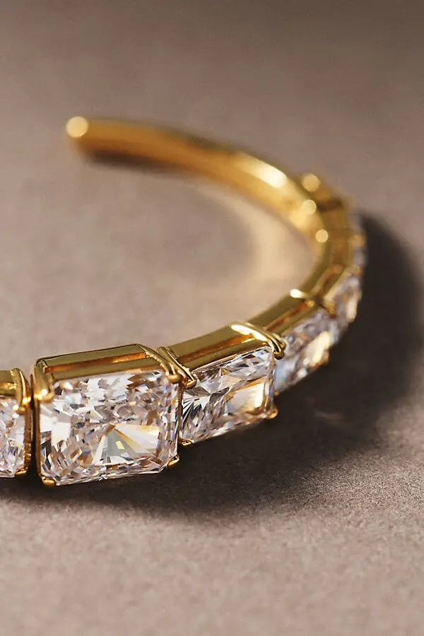 Nadri Naomi Graduated Crystal Cuff Bracelet