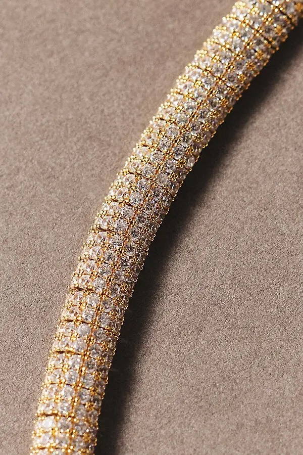 Nadri Crushed Pavé Dome Bracelet