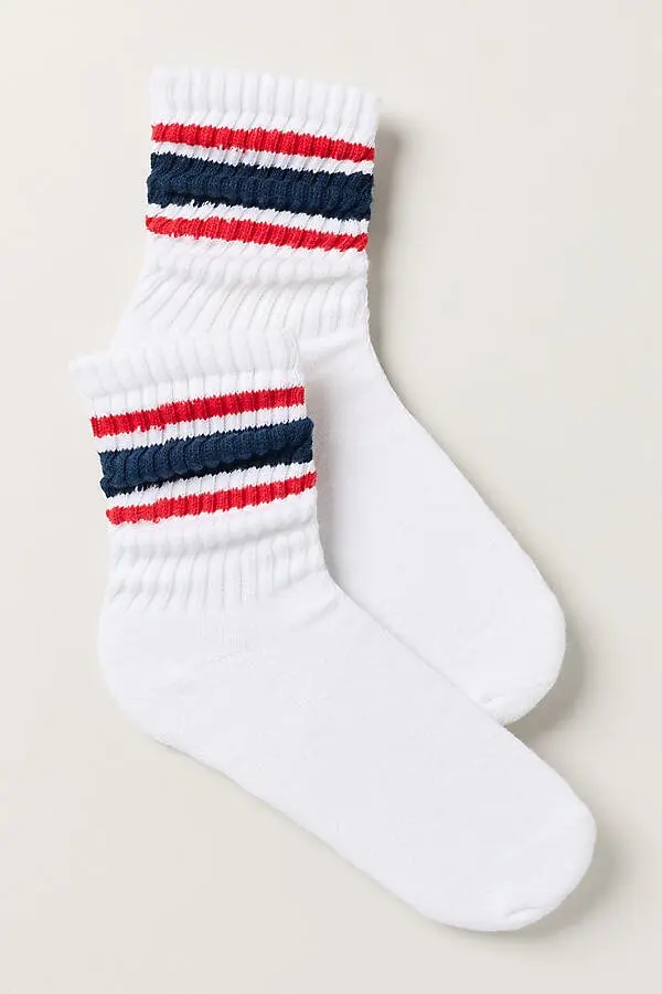 AMERICAN TRENCH Striped Crew Socks