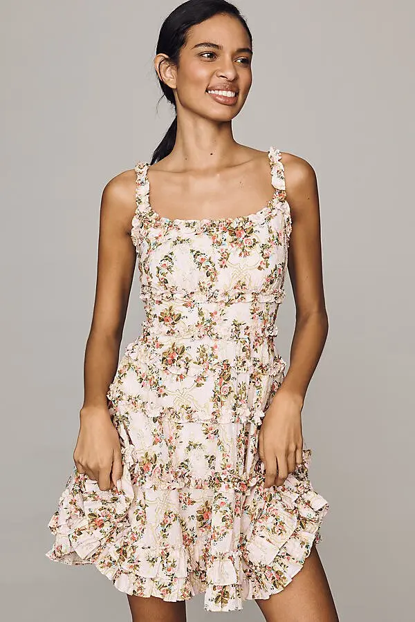 Mac Duggal A-le Ruffle Dress