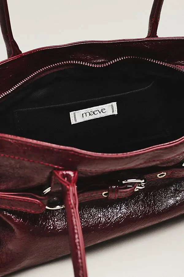 Maeve Faux-leather Belted Bag