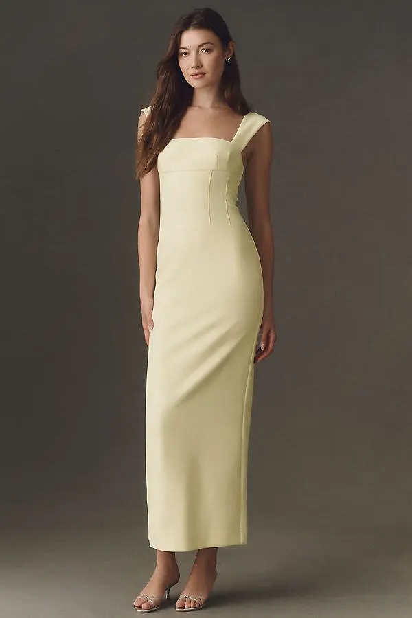Bhldn Square-neck Corset Maxi Dress