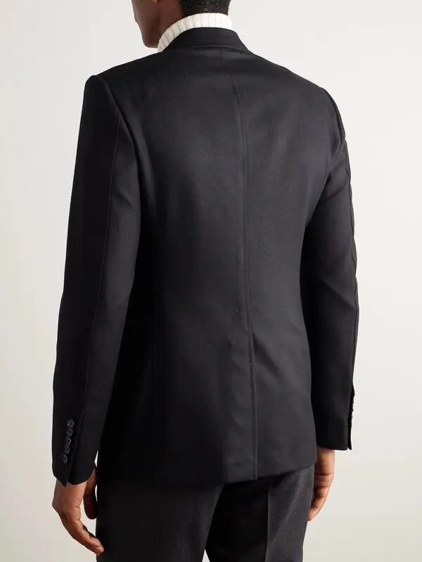 TOM FORD Shelton Brushed Wool And Cashmere-blend Blazer