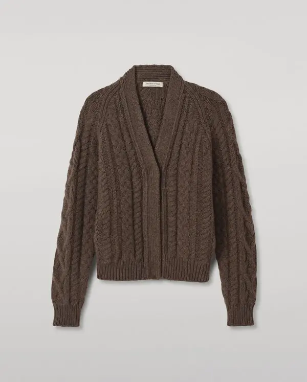 Johnstons Of Elgin Abel Aran Cable Cardigan
