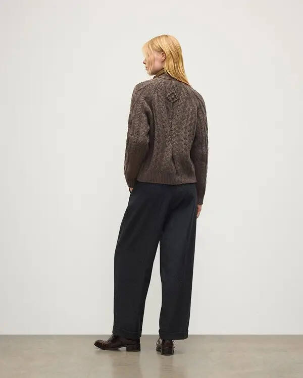 Johnstons Of Elgin Abel Aran Cable Cardigan