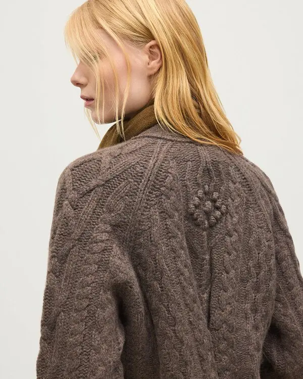Johnstons Of Elgin Abel Aran Cable Cardigan