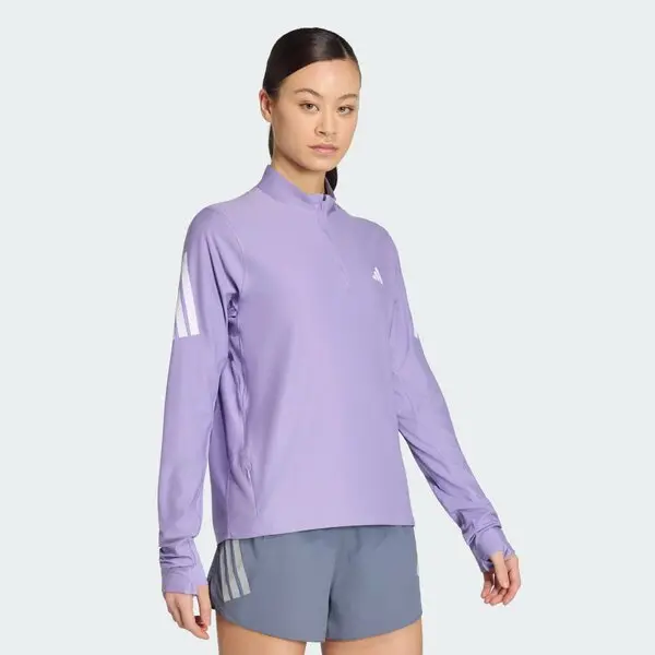 Adidas Adi365 Iconic Running 1/2 Zip Jumper - Magic Lilac