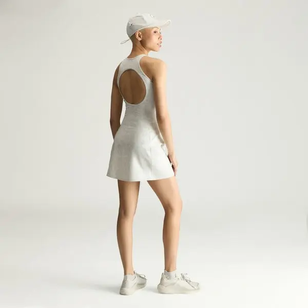 Adidas By Stella Mccartney Printed Training Dress - Core White / Orbit Grey