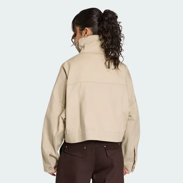 Adidas Premium Essentials Twill Jacket - Khaki Three