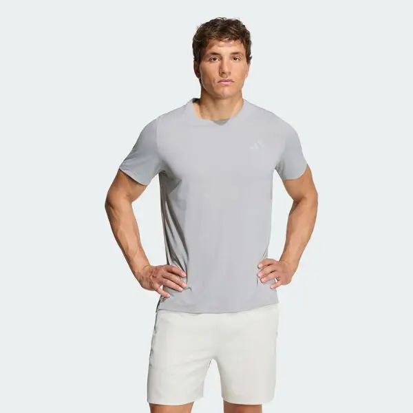 Adidas Adi365 Running Climacool Iconic Tee Grey - Medium Grey Heather