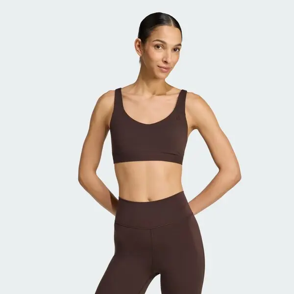 Adidas All Me Essentials Medium Support Bra - Aurora Coffee