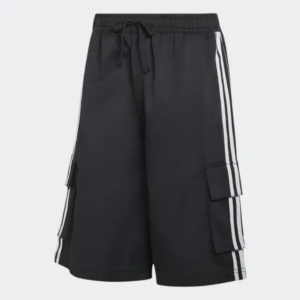 Adidas Adicolor Cotton Twill Cargo Shorts - Black