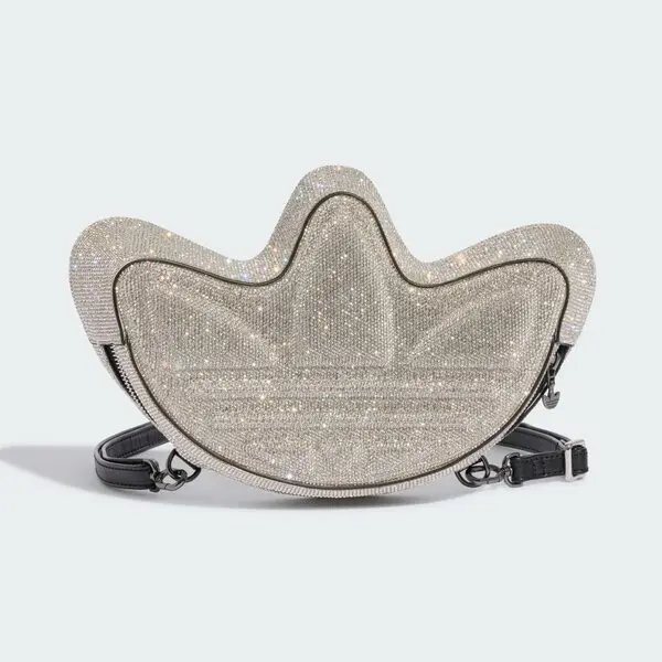 Adidas Trefoil Rhinestone Bag Silver