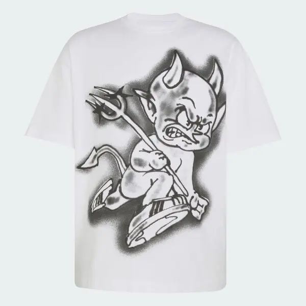 Adidas Airbrush Tee - White