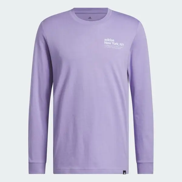 Adidas Nyc Building Graphic Long Sleeve T-shirt