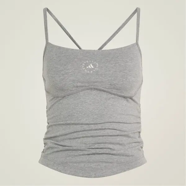 Adidas By Stella Mccartney Studio Crop Top Grey