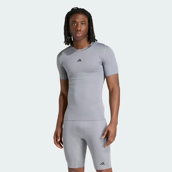 Adidas Techfit Compression Training Tee - Grey