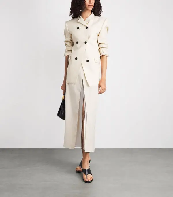 Khaite Double-layered Midi Skirt