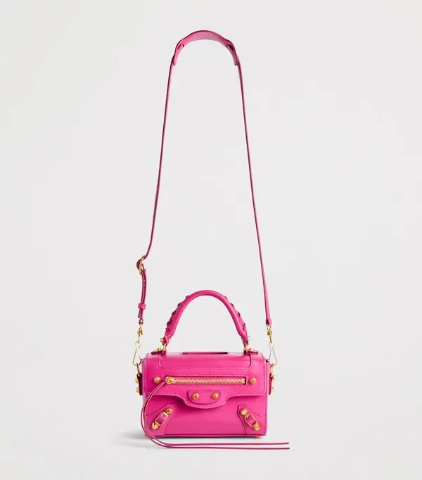 Balenciaga Leather Le City Sleek Box Top-handle Bag