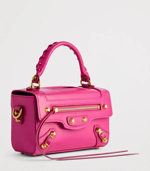 Balenciaga Leather Le City Sleek Box Top-handle Bag