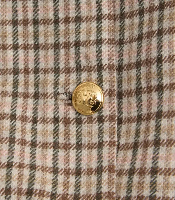 BLAZÉ MILANO Virgin Wool-cashmere Check Altai Jacket