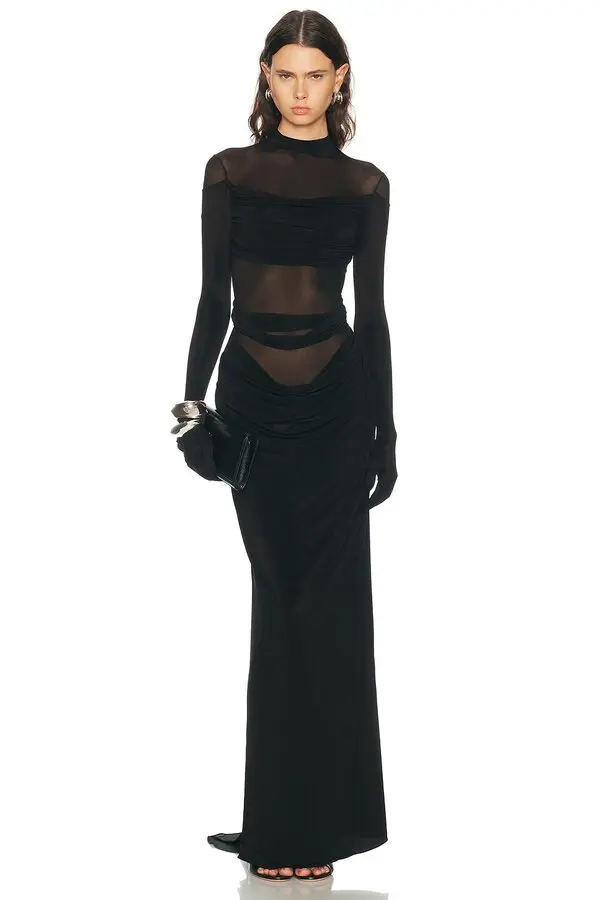 Burc Akyol Jersey Caryatid Dress