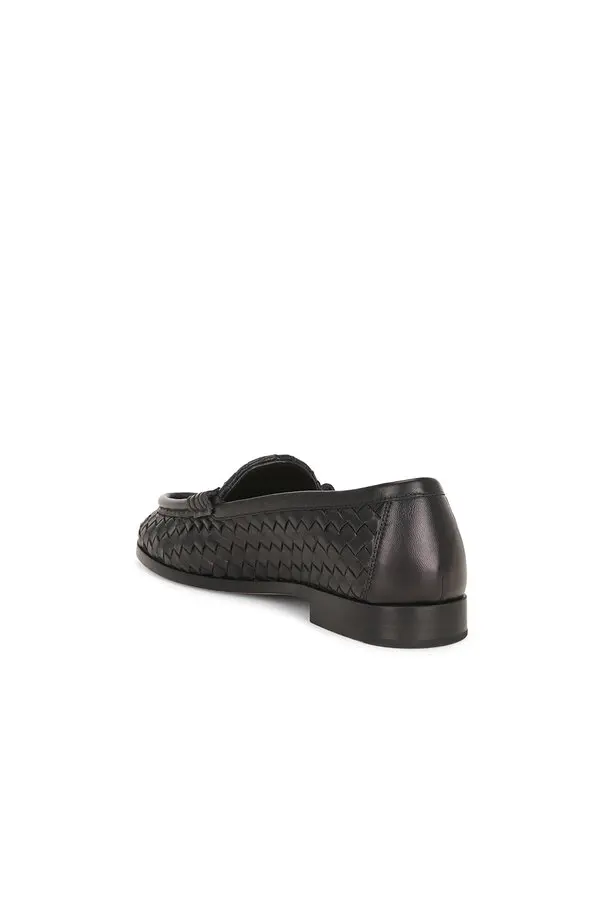 Bottega Veneta Silenzio Loafer In Intrecciato Nappa - Black