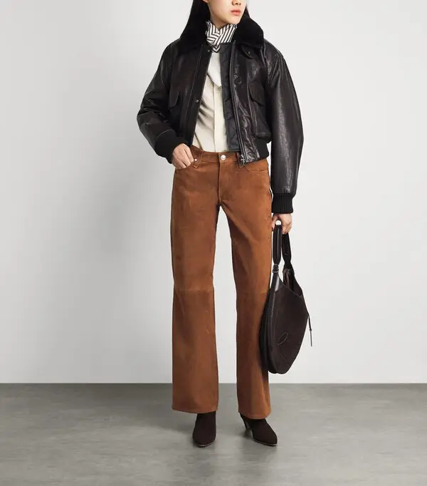 Rag & Bone Suede Saige Trousers