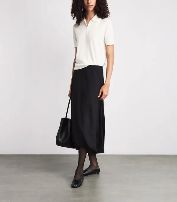 JIL SANDER Wool Polo Shirt - White
