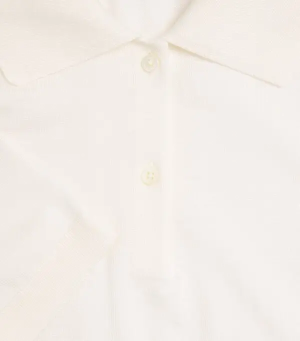 JIL SANDER Wool Polo Shirt - White