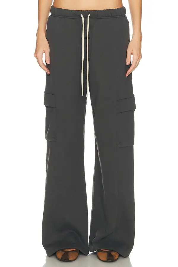 Fear Of God Cargo Relaxed Sweatpant In Grey - Iron Grey