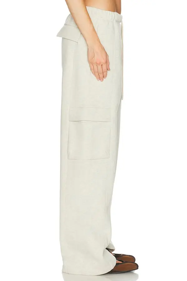 Fear Of God Relaxed Cargo Sweatpant - Vanilla Heather