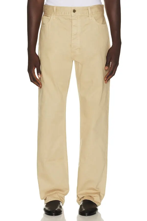 Fear Of God Denim 5-pocket Jeans In Brown - Overdyed Dune