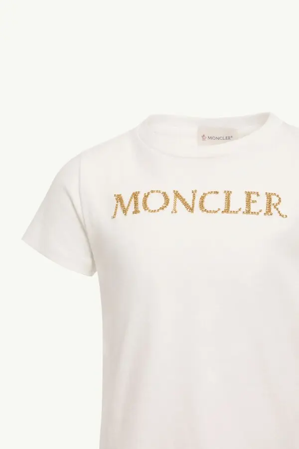 Moncler Embroidered Logo Cotton T-shirt
