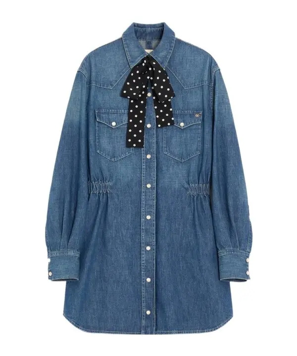 Valentino Garavani Midi Denim Dress - Blue