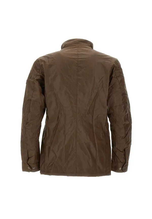 Barbour Stand-neck Casual Jacket With Snap Fastenings