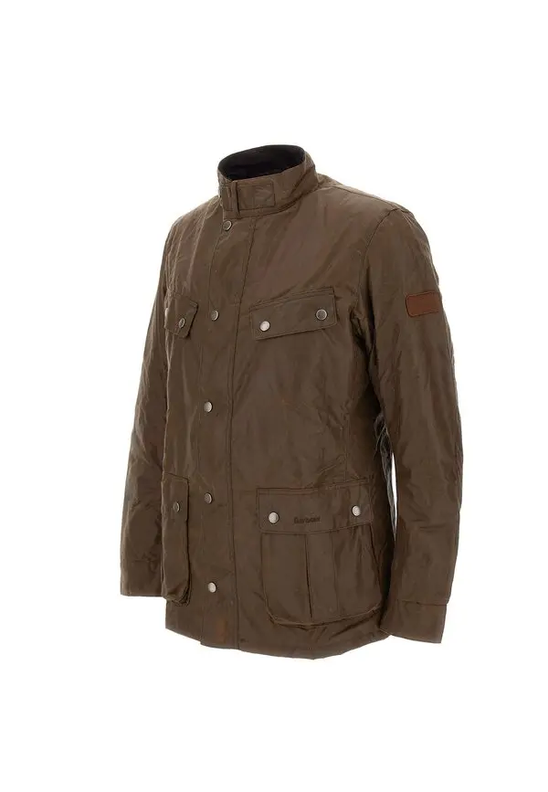Barbour Stand-neck Casual Jacket With Snap Fastenings