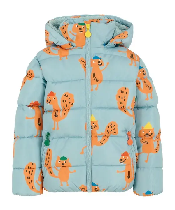Stella McCartney Down Jacket With Squirrel - Light Blue