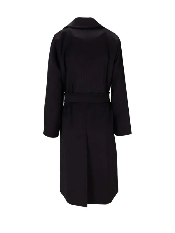 Max Mara Manuela Belted Wrap Coat - Black