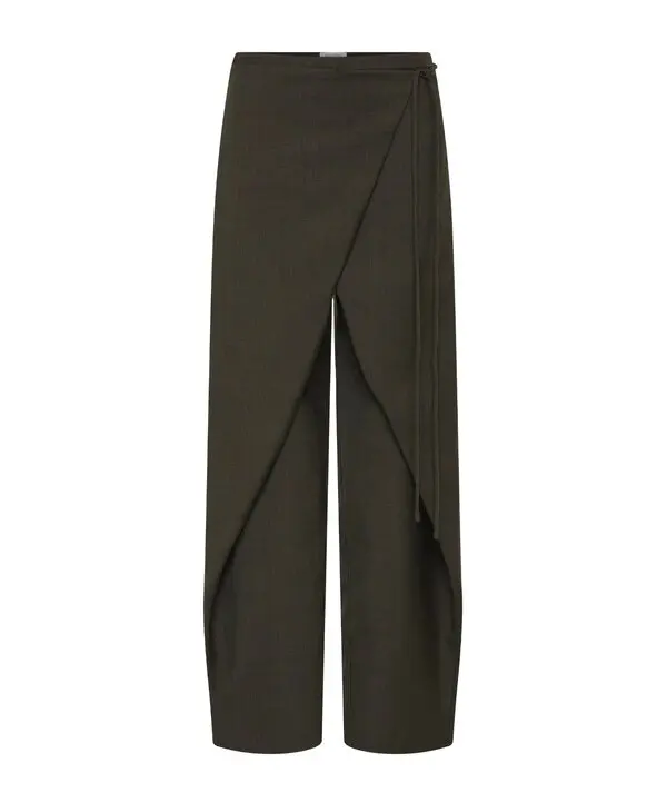 ST. AGNI Piping Drawstring Casual Pants