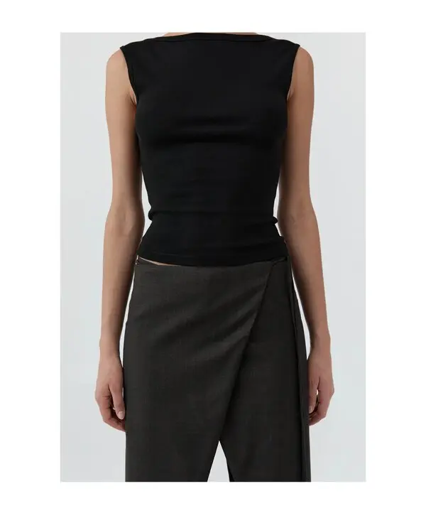 ST. AGNI Piping Drawstring Casual Pants