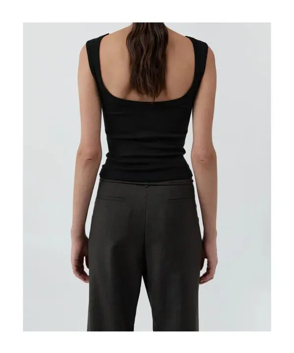 ST. AGNI Piping Drawstring Casual Pants