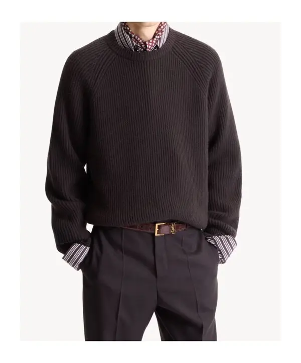 Saint Laurent Rib-knit Cashmere Sweater