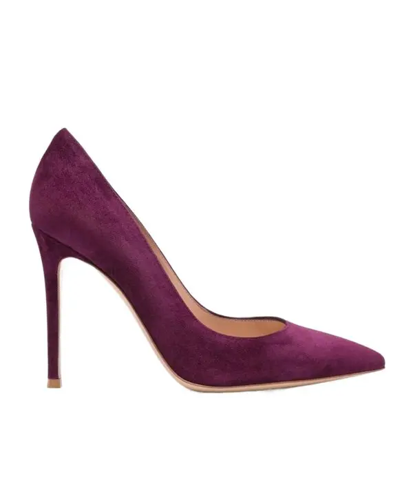 GIANVITO ROSSI Pointed-toe Suede Pumps